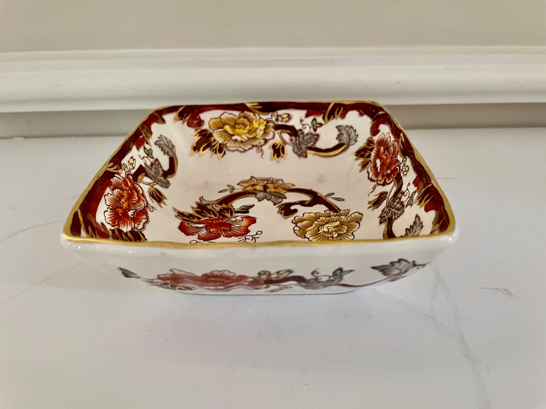 Mason's Brown Velvet Square Sweet Dish - Etsy