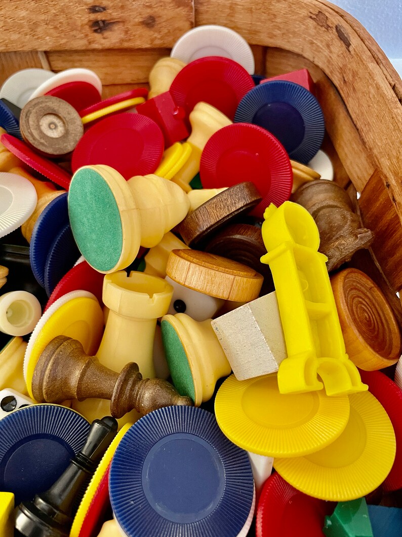 Pack of 75+ Assorted Game Pieces - Craft Supply - Etsy
