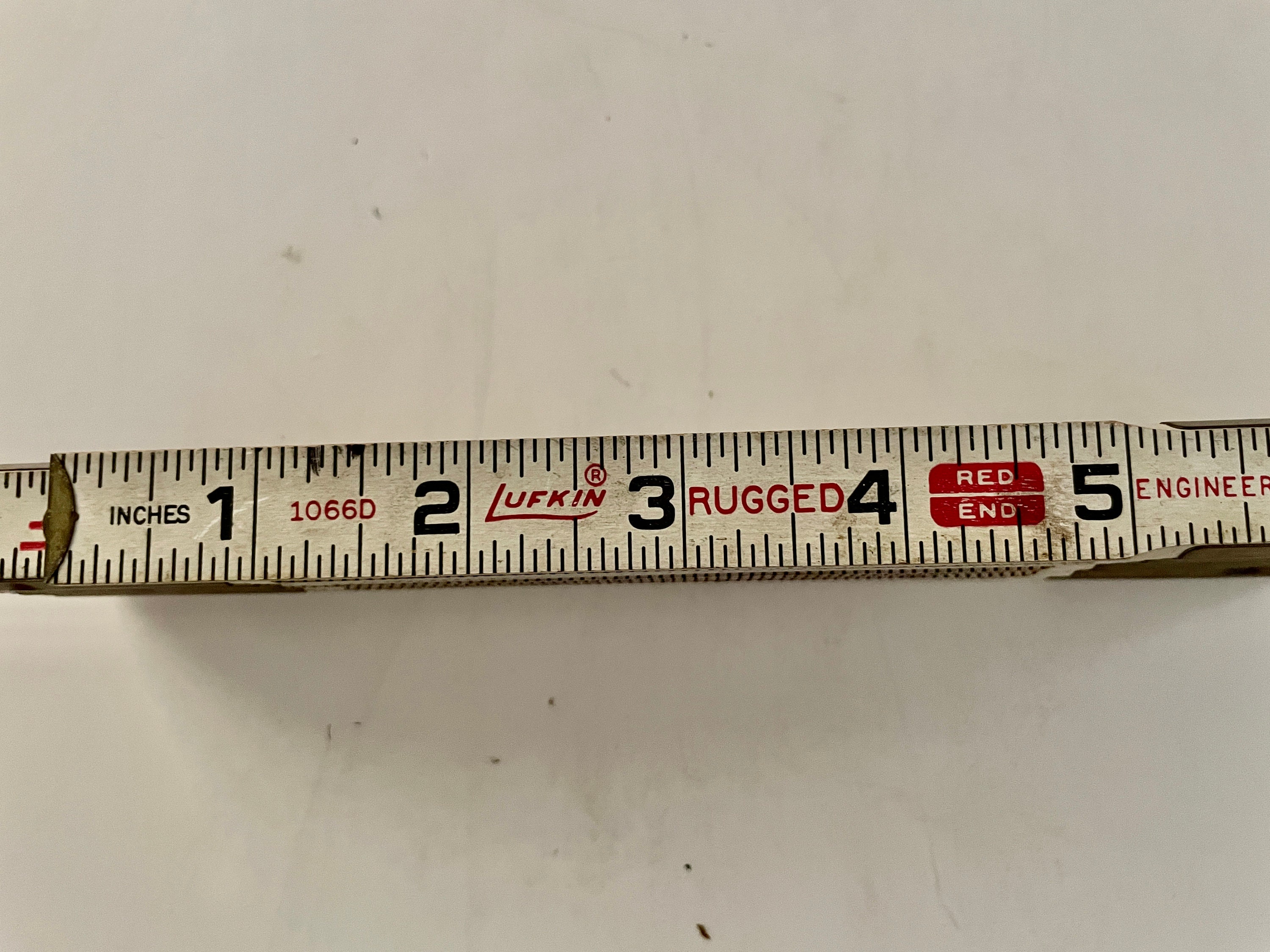 Lufkin White Folding Ruler 1066D Red End Engineers Zig Zag - Etsy