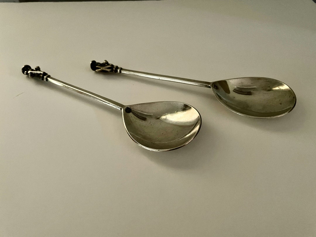 Antique Sterling Silver Apostle Spoons - Herbert Charles Lambert ...