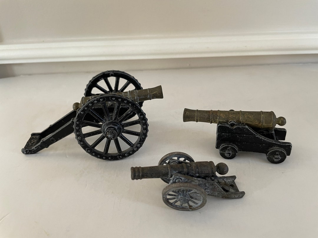 Set of 3 Miniature Cannons - Civil War Replicas - Moveable Parts - Etsy