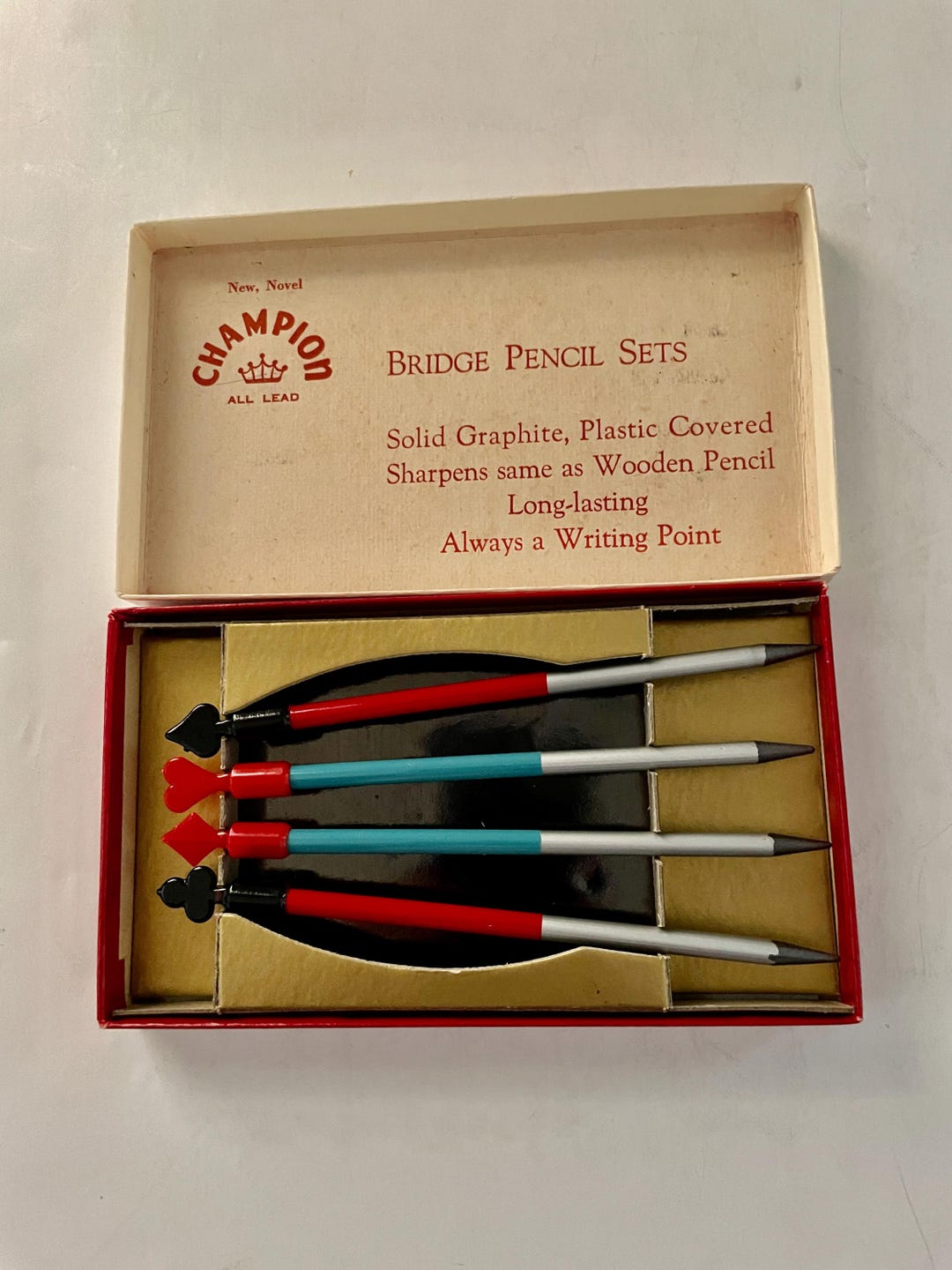 1950s Bridge Pencil Set Champion - Etsy
