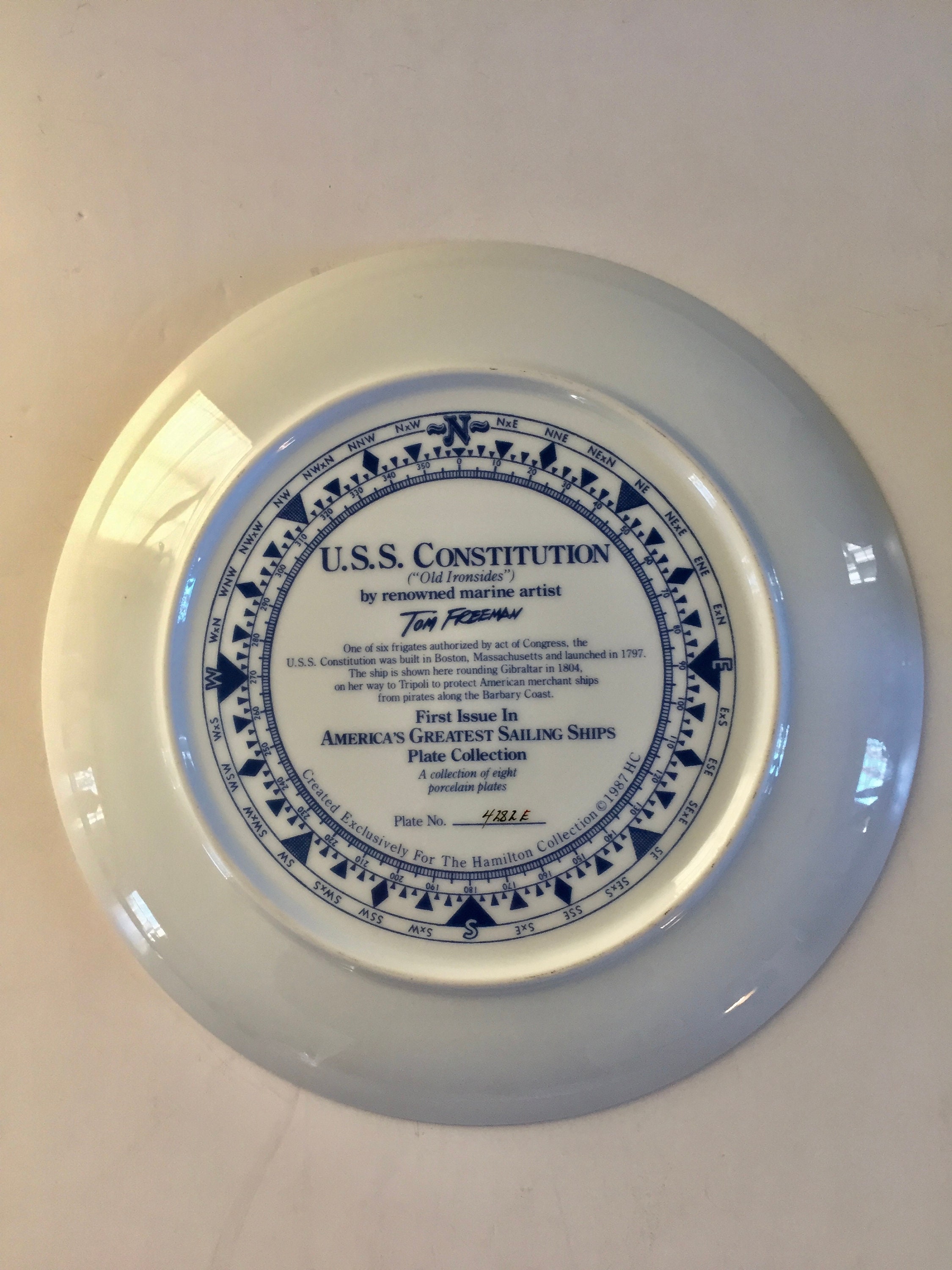 Collectible Plate USS Constitution From America's - Etsy