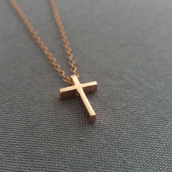 Rose Gold Cross - Etsy