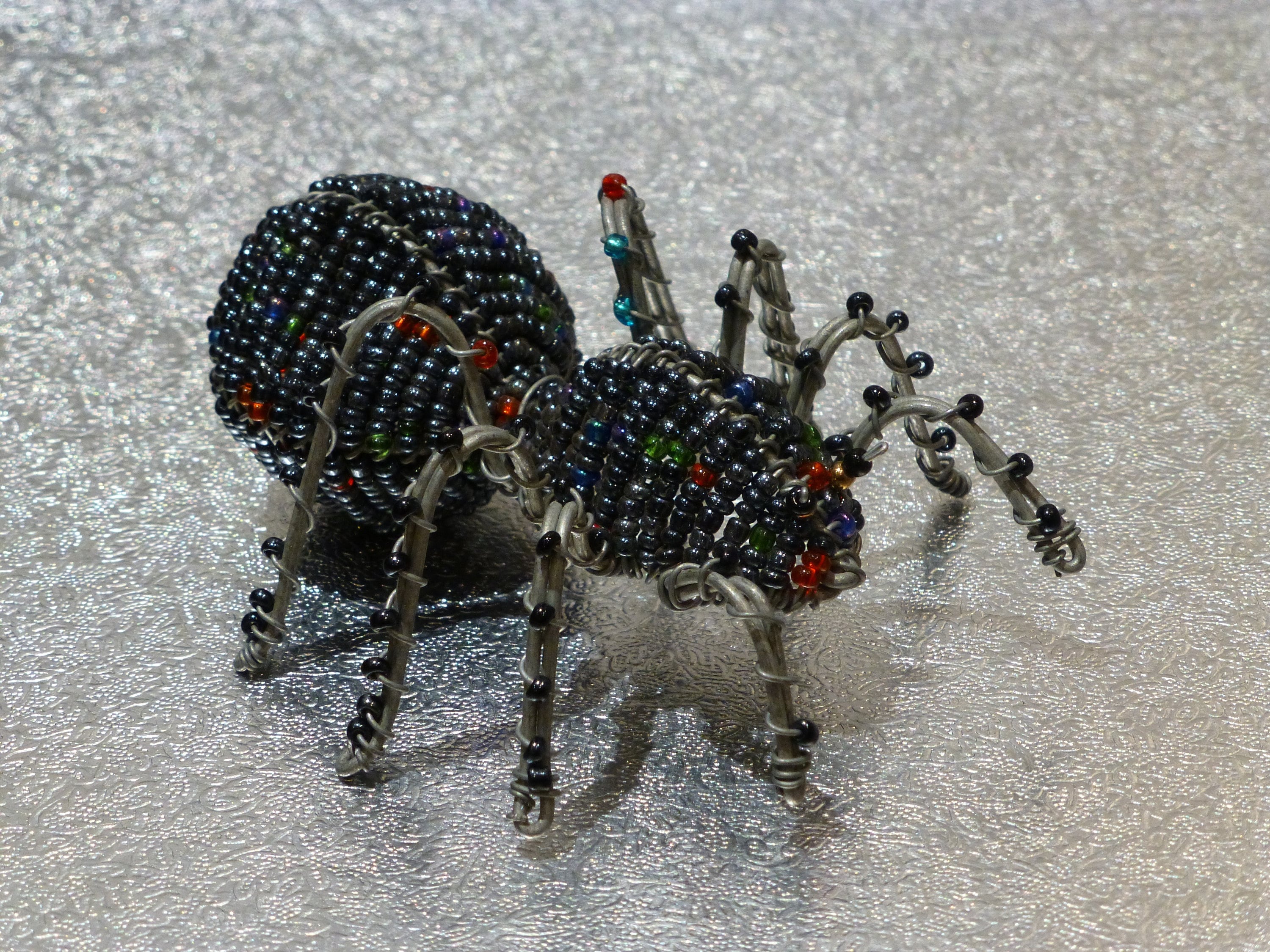 African Beaded Wire Spider Made in Kenya - Etsy UK