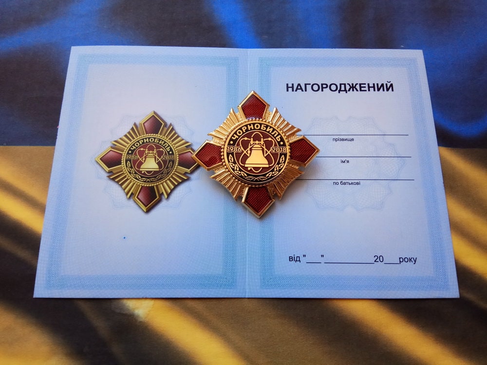 Memorabilia Militaria 2018 Chernobyl medal badge 32 years after ...