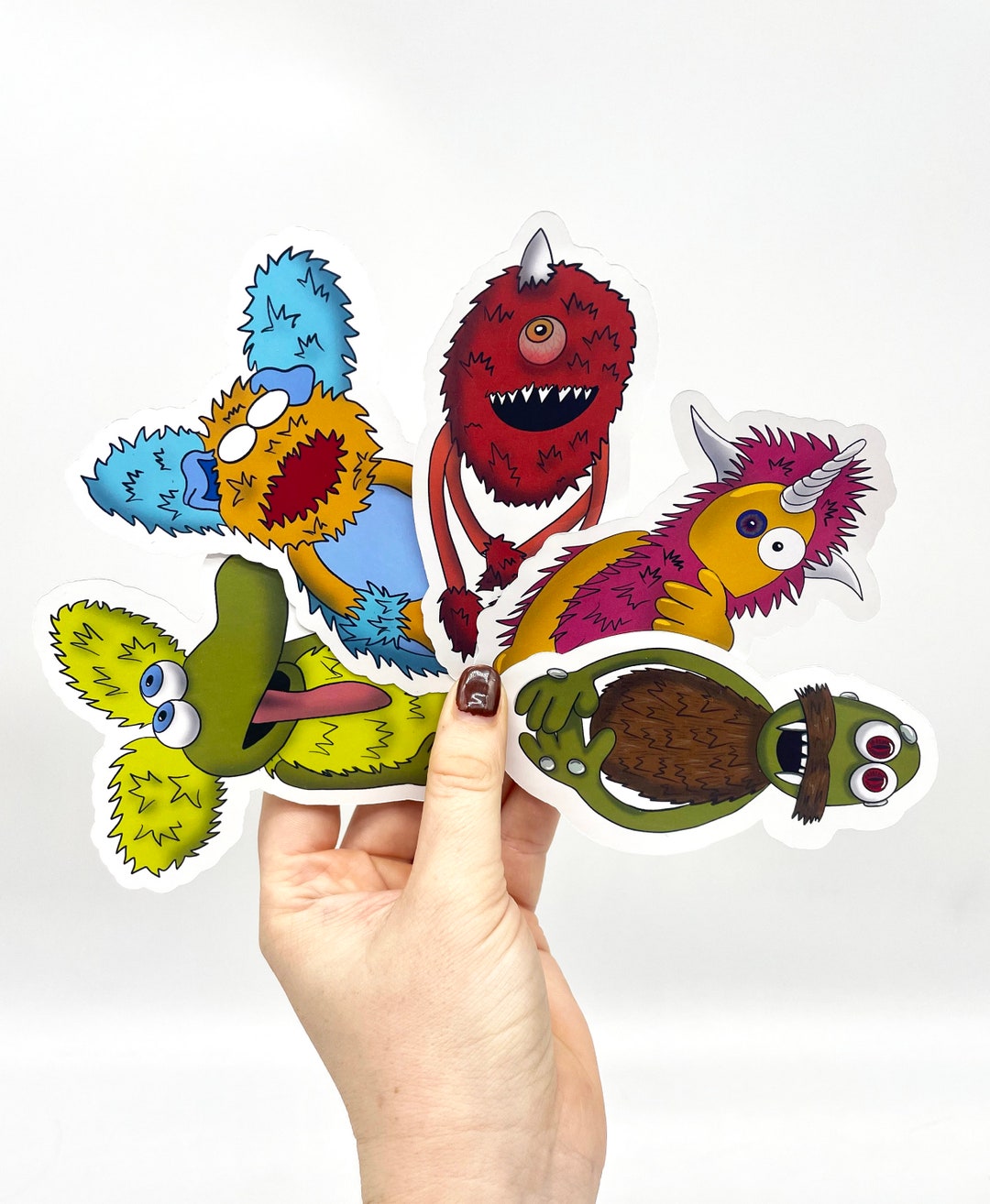 Glossy Puppet Sticker Pack ALL 5 From Roll for Puppet. - Etsy