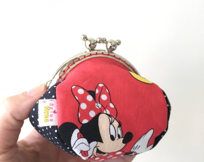 Minnie Coin Purse; Disney Fabric Coin Purse - Kids Money Pouch - Silver ...