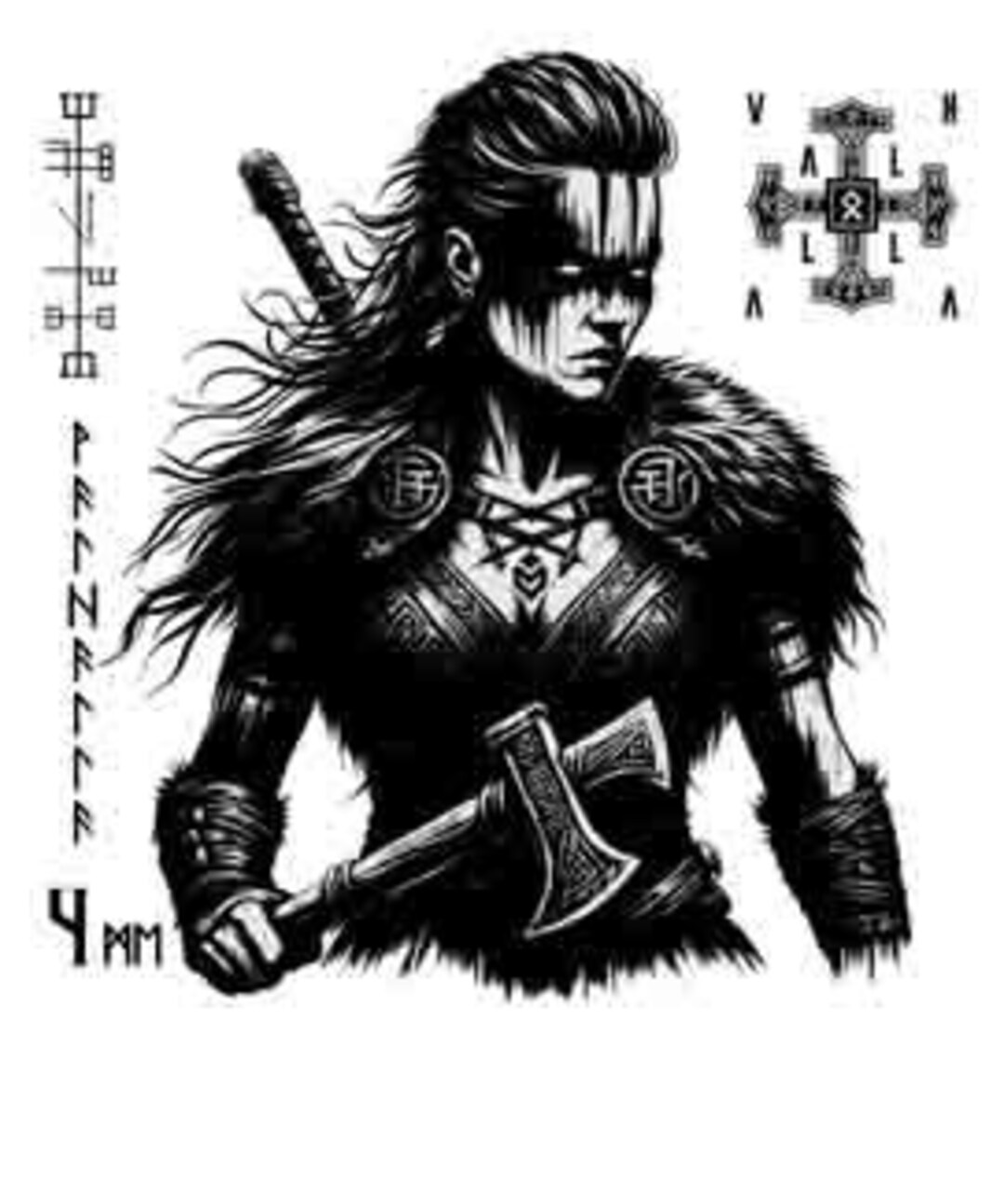 Viking PNG, SVG & JPEG - Shield Maiden - Digital Design - Instant ...