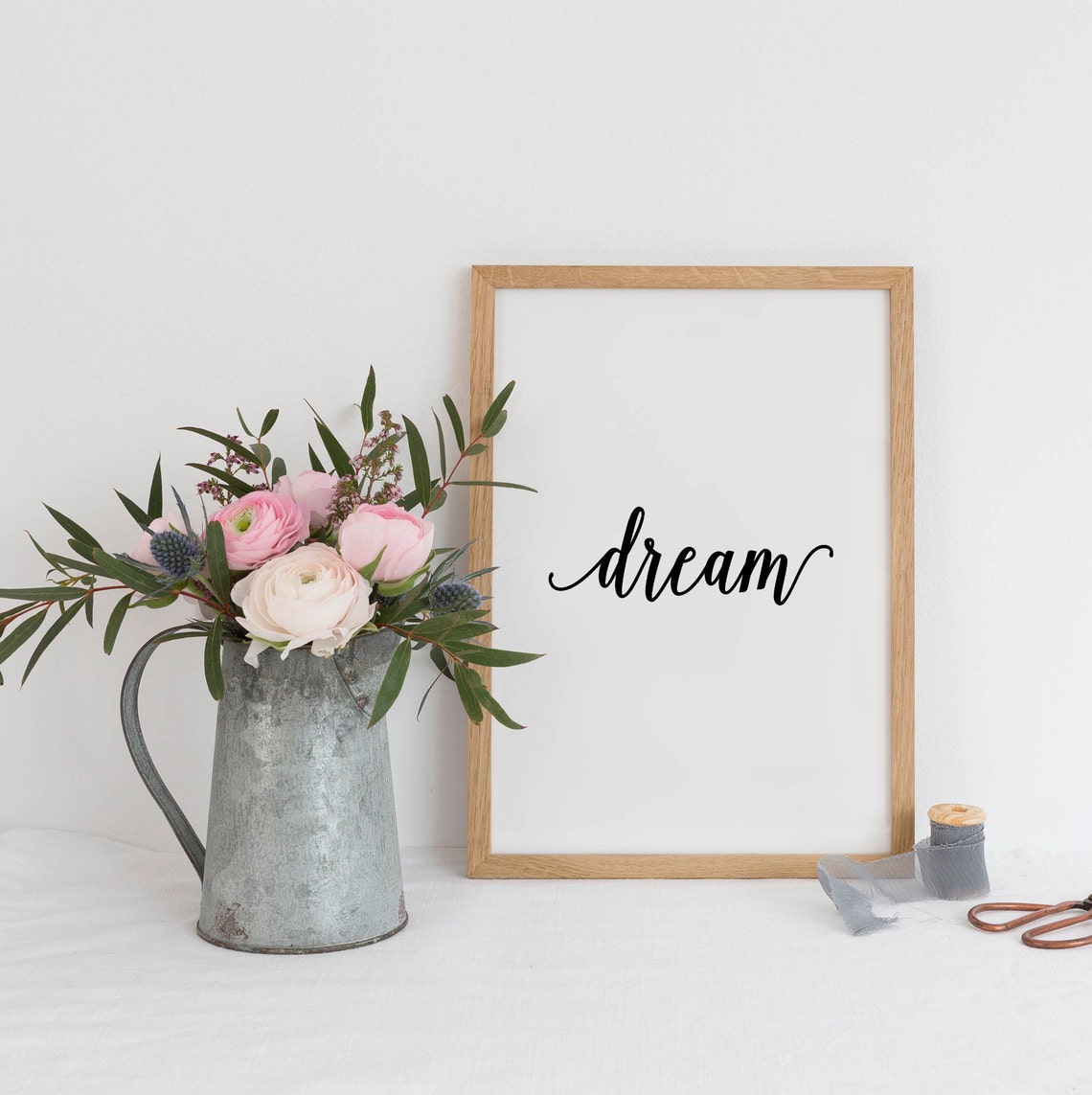 Printable Dream Art Wall Decor Typography Print - Etsy