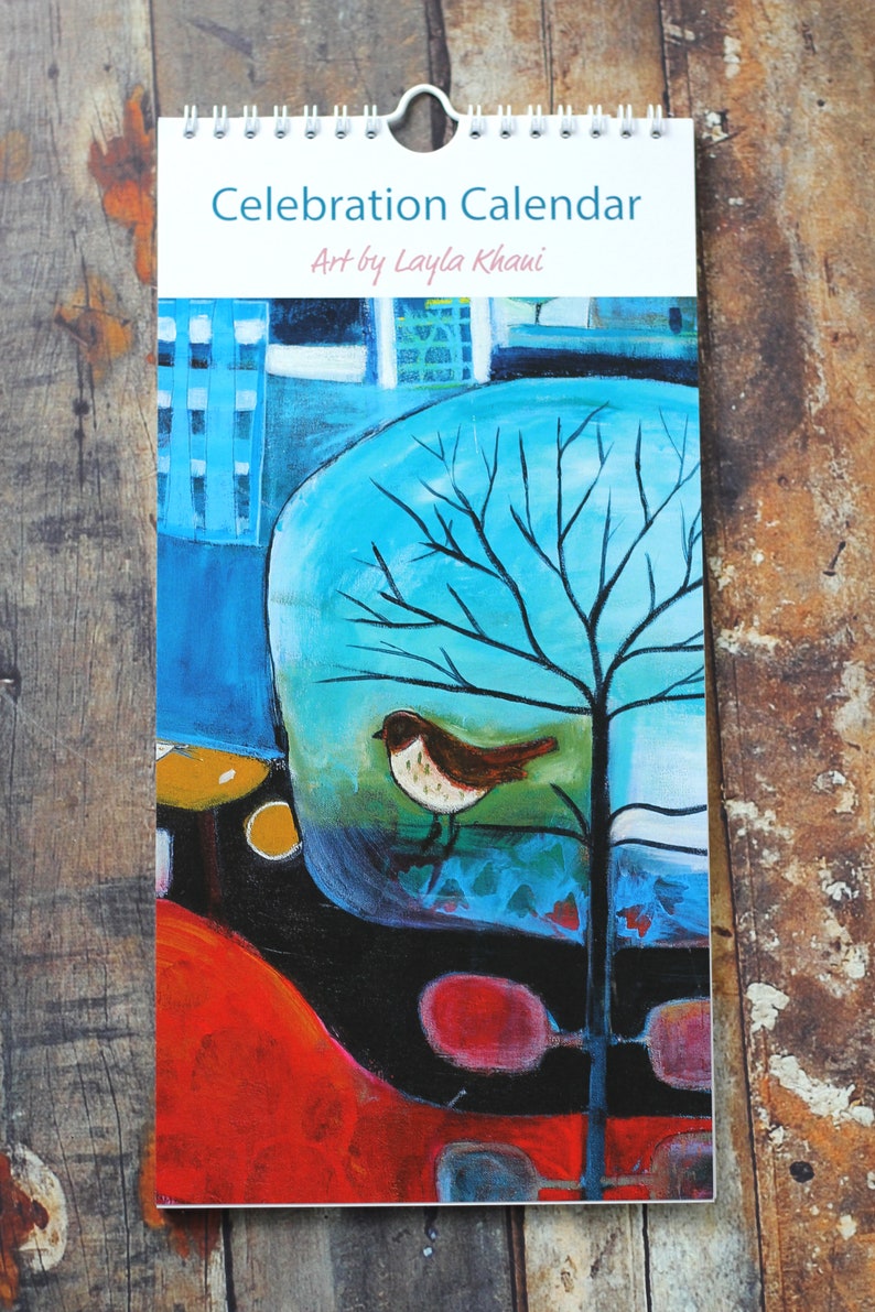 Perpetual Birthday Calendar Slim Occasion Calendar Art Wall | Etsy UK