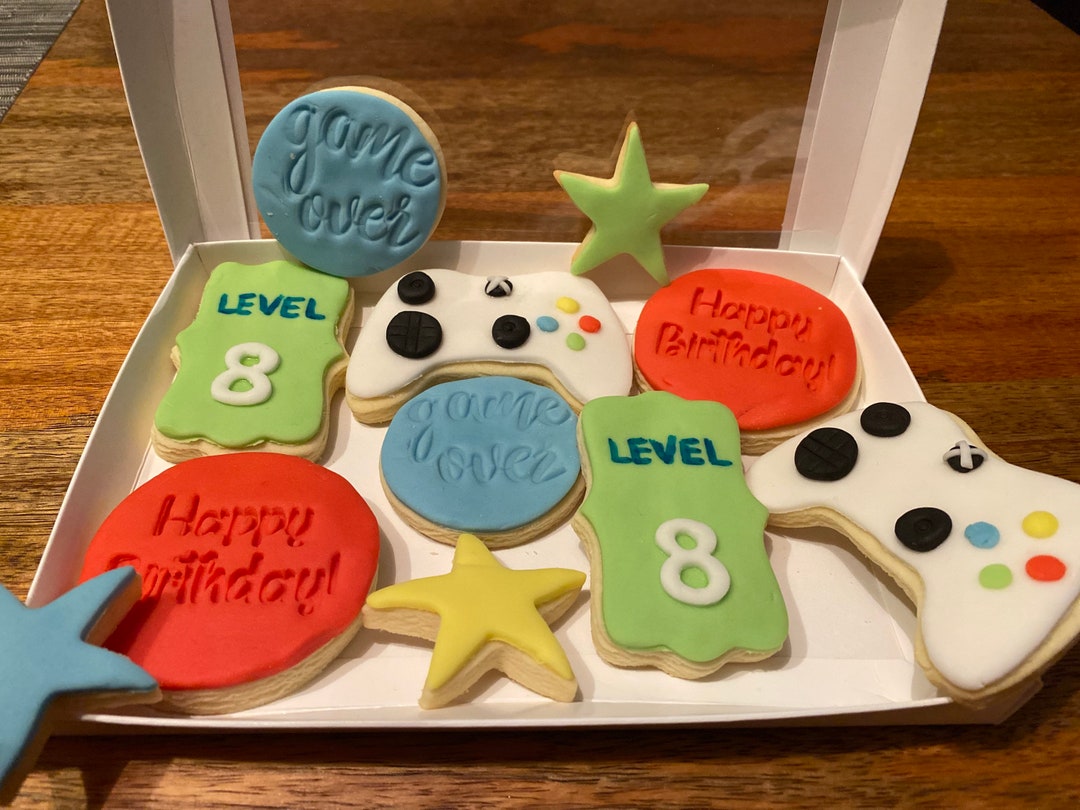 Gaming Themed Personalised Homemade Cookies - Etsy