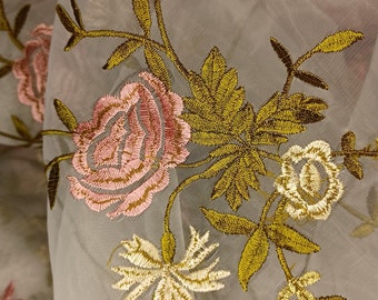 Embroidered Organza - Etsy