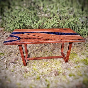 Epoxy River Table, Walnut Epoxy Table, Custom Walnut Table, Walnut ...