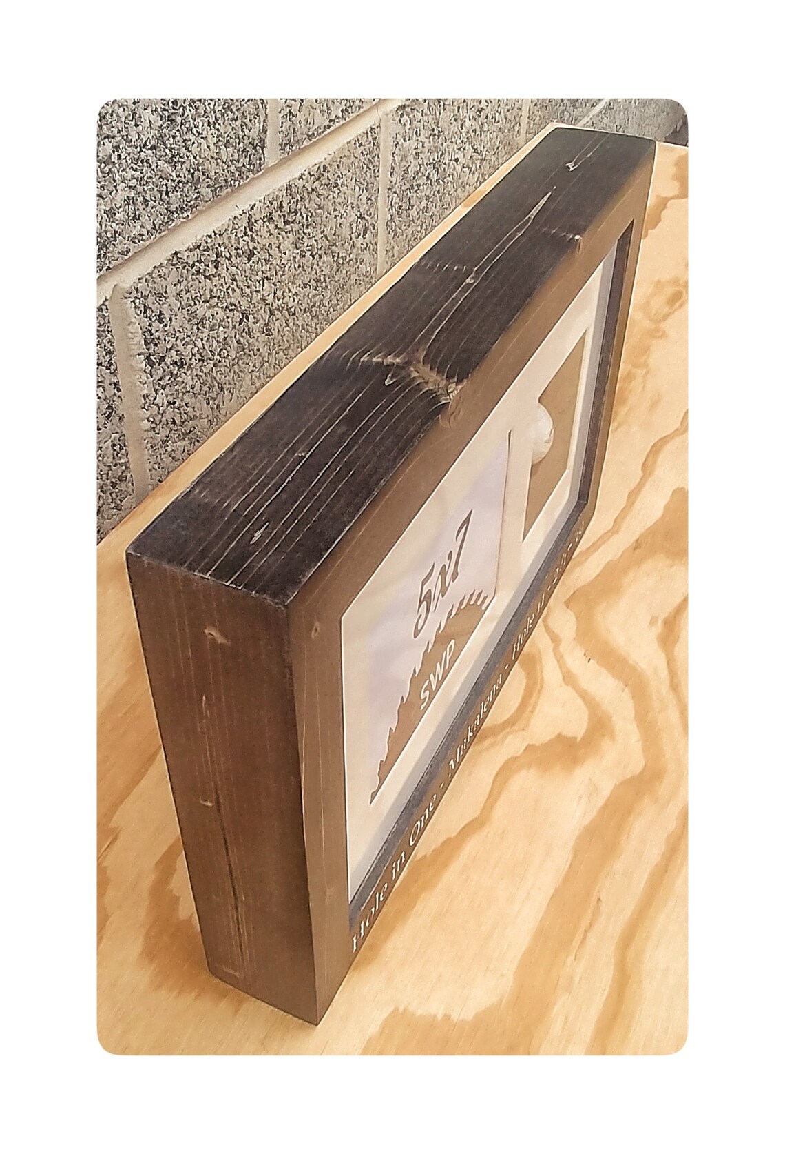 Custom Box Frame Engraved Box Frame Custom Golf Frames Wood | Etsy