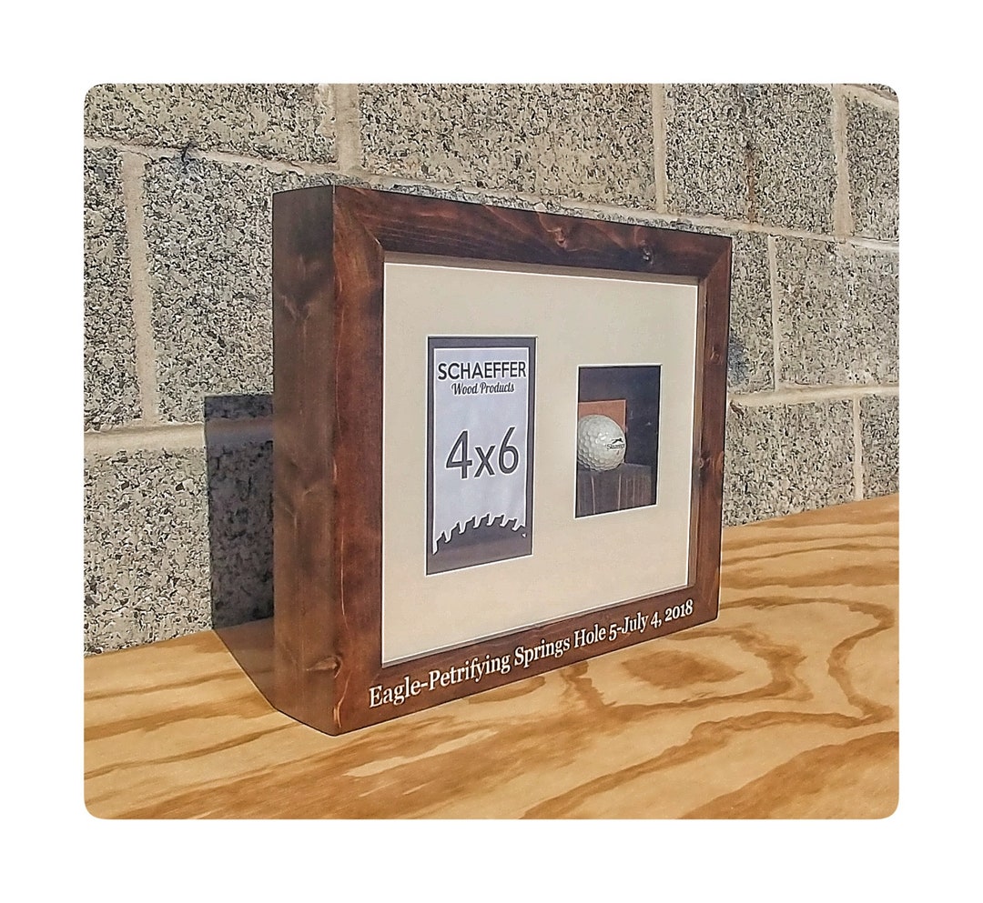 Custom Box Frame, Engraved Box Frame, Custom Golf Frames, Wood Shadow ...