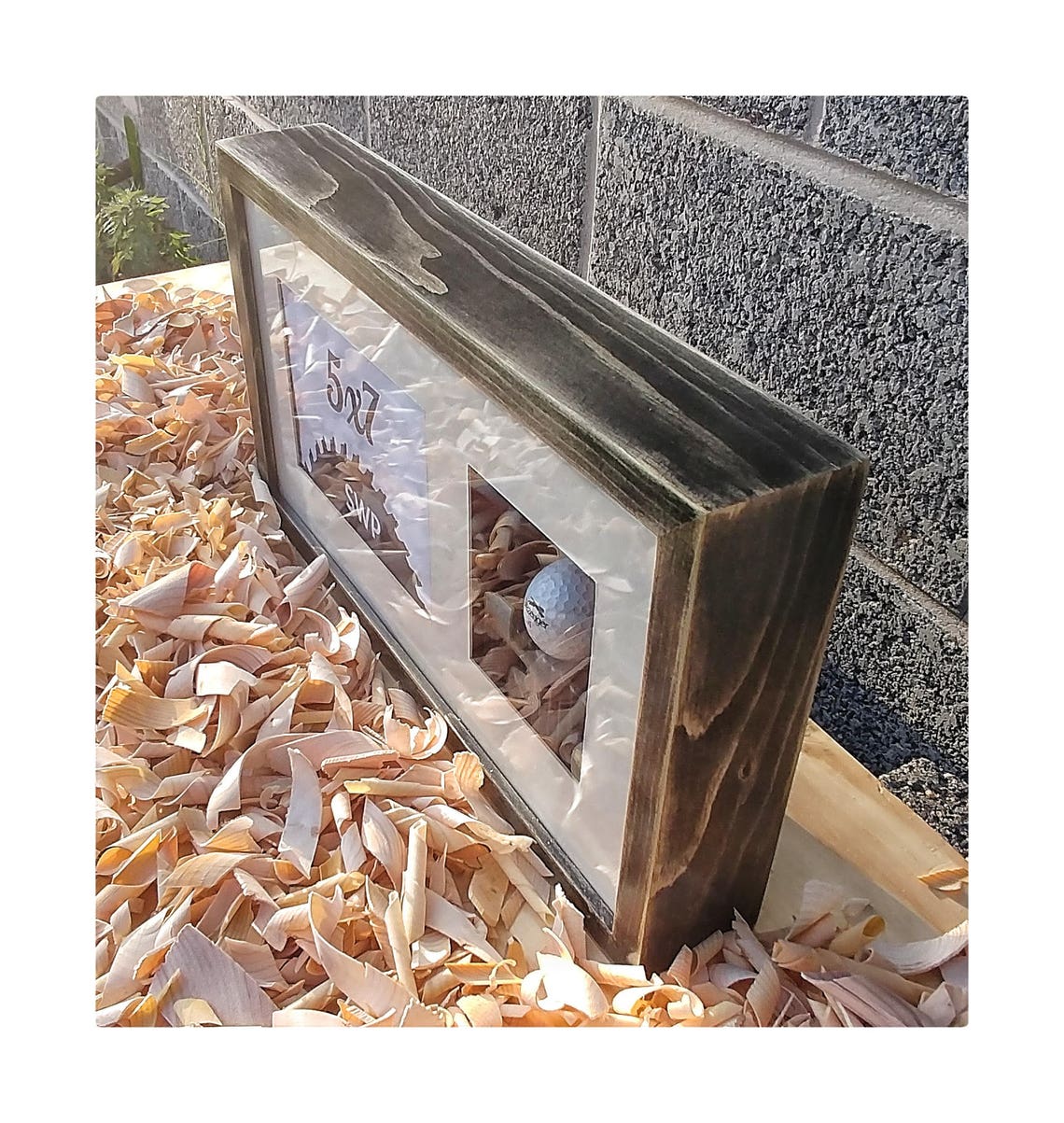 Custom Box Frame 5x7 Box Frame Custom Golf Frames Wood - Etsy