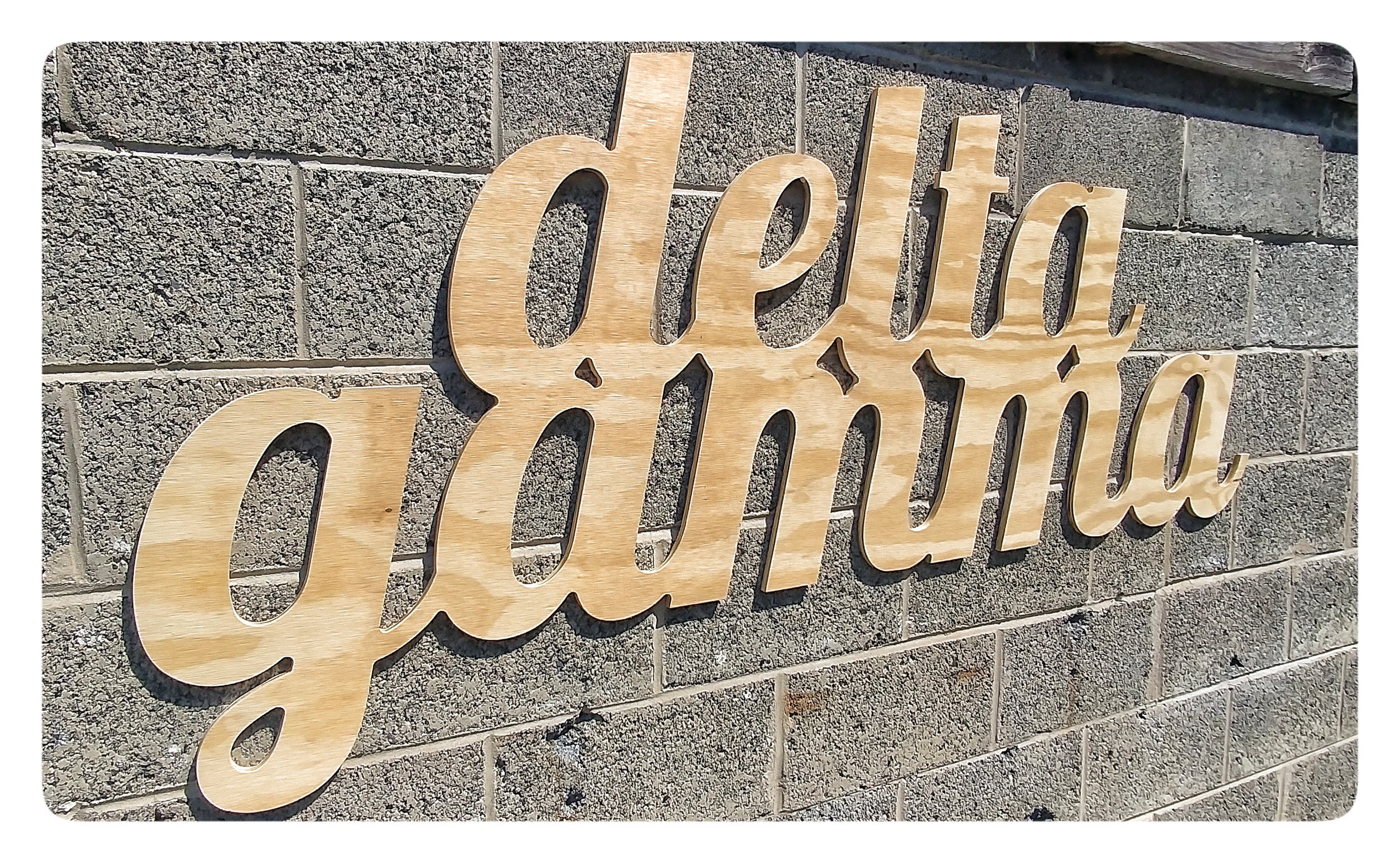 Custom Plywood Signs, Wood Cutout Signs, Wood Love Letters, Greek Wood ...