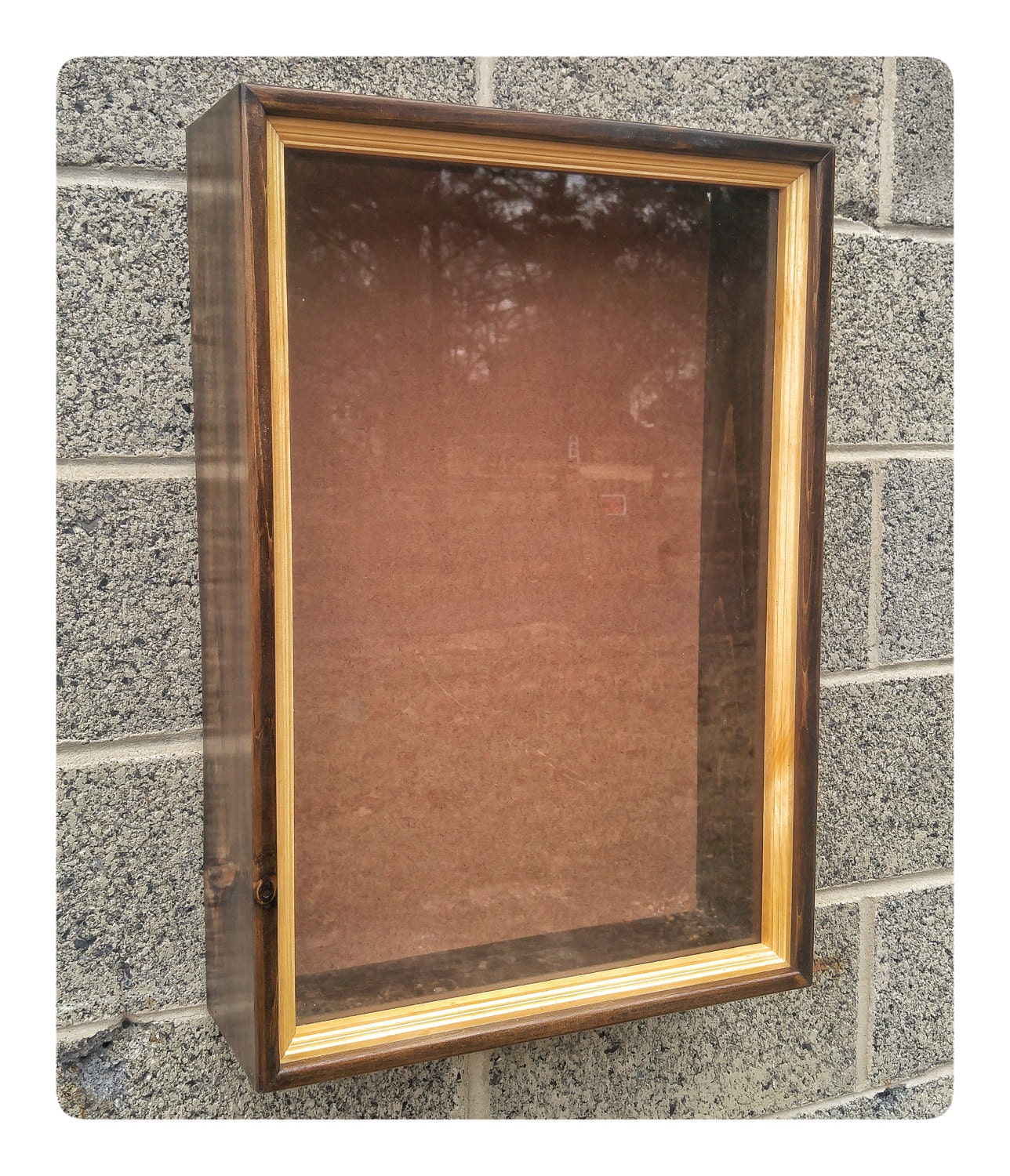 Stained Box Frame Finished Box Frame Square Wood Frames | Etsy