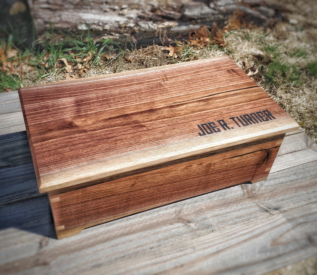 Kingdom Death Box, Large Wood Box, Decorative Wood Box, Walnut Box ...