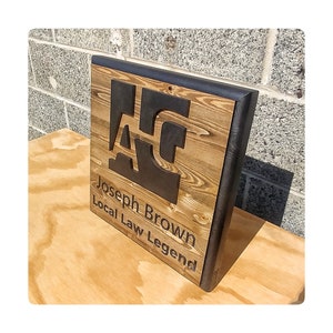 Business Logo Signs Routed Wood Signs Inset Letters Carved - Etsy