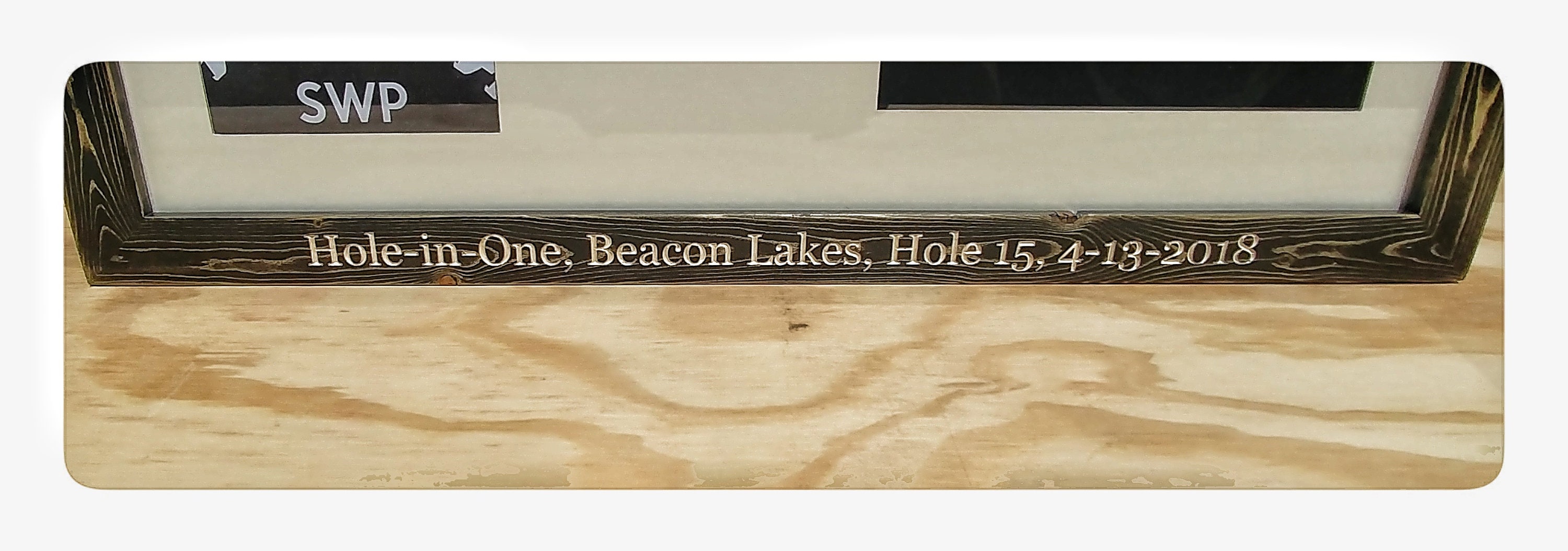 Custom Box Frame Engraved Box Frame Custom Golf Frames Wood | Etsy