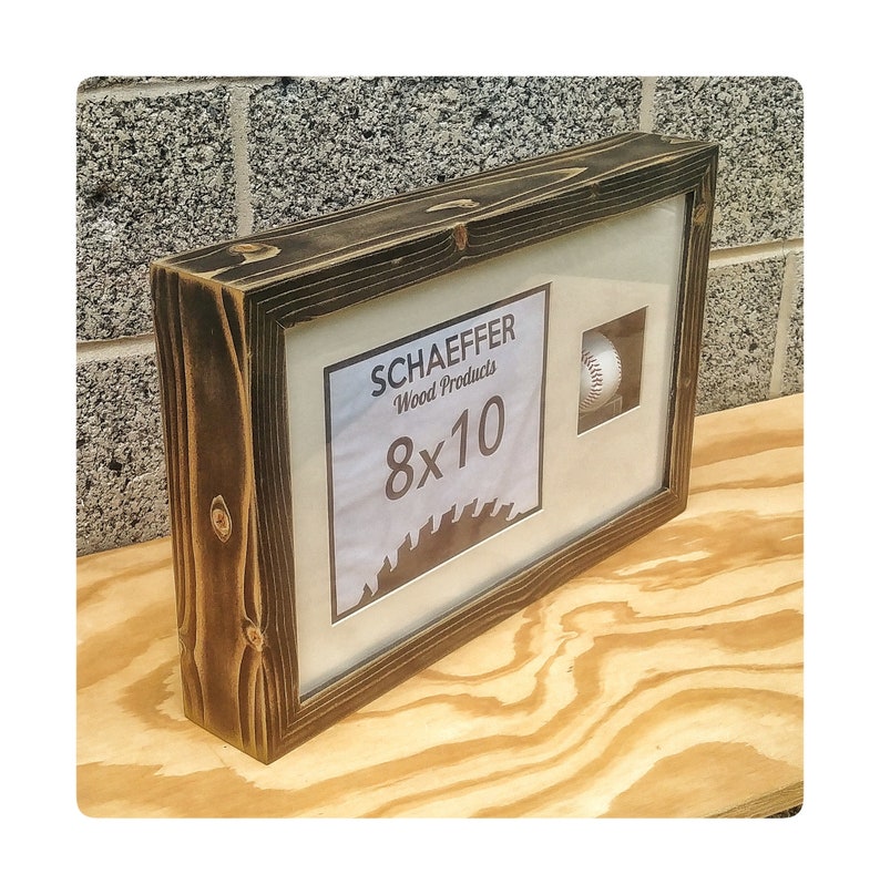 Baseball Frame Rustic Sports Frames Baseball Box Frame - Etsy