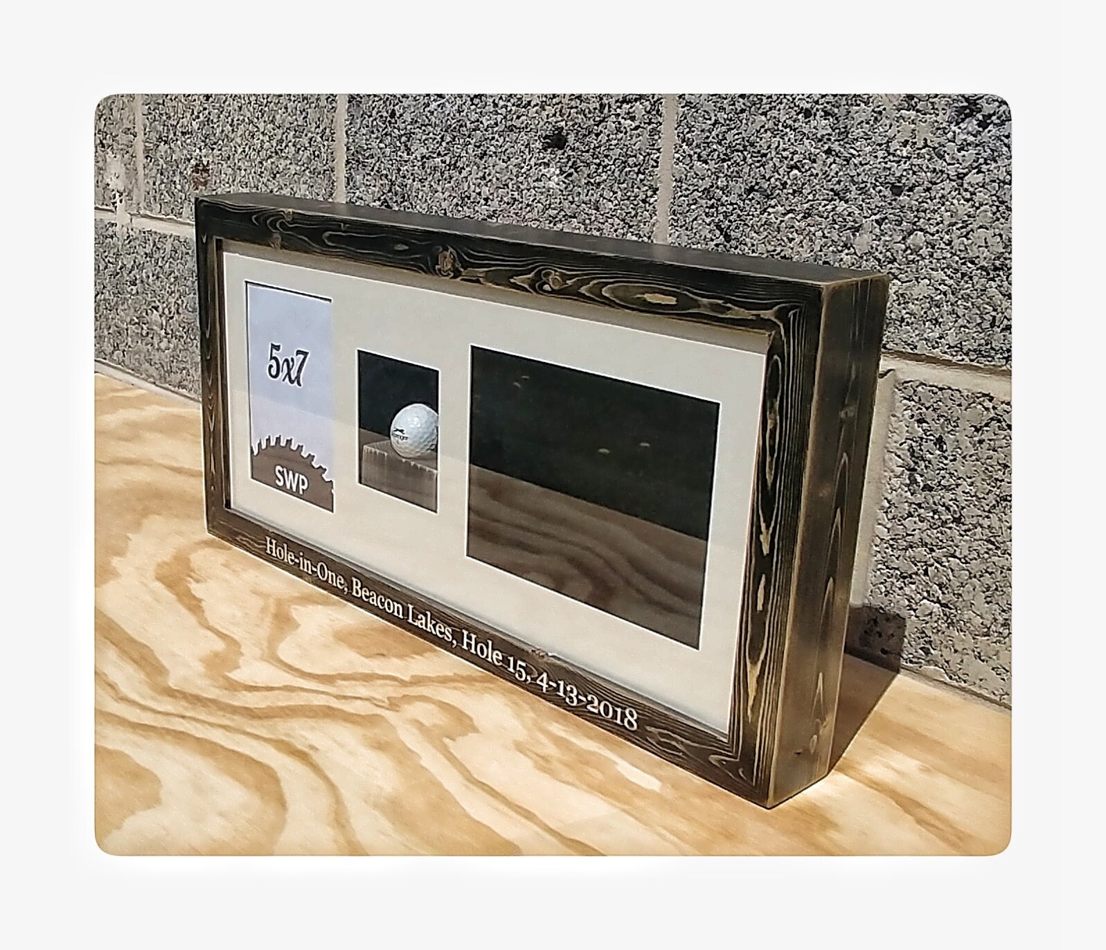 Custom Box Frame Engraved Box Frame Custom Golf Frames Wood | Etsy