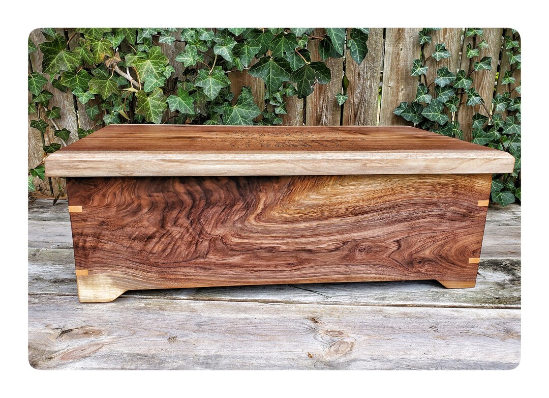Kingdom Death Box, Large Wood Box, Decorative Wood Box, Walnut Box ...