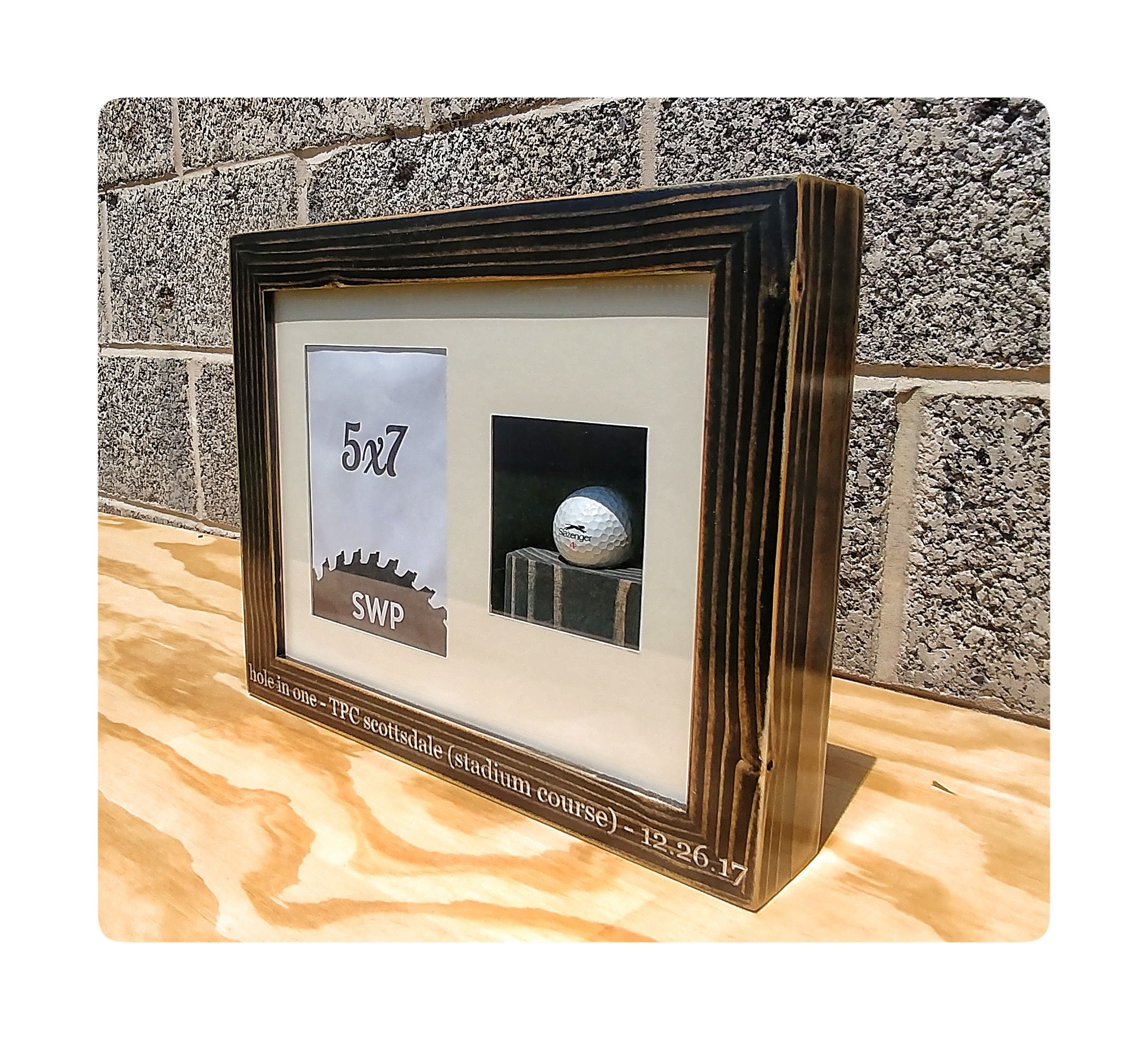 Custom Box Frame Engraved Box Frame Custom Golf Frames Wood - Etsy