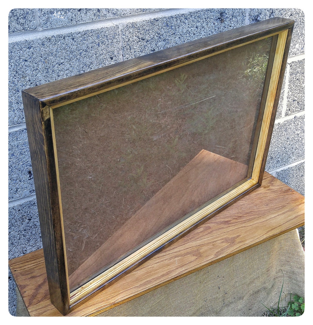 Stained Box Frame, Finished Box Frame, Square Wood Frames, Wood Shadow ...