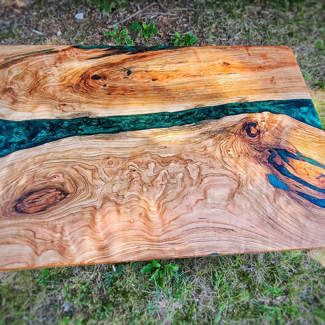 Epoxy River Table Cherry Slab Table Live Edge Table Epoxy - Etsy