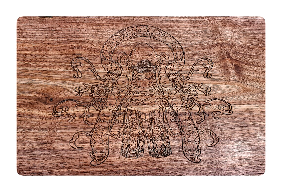 Kingdom Death Box, Large Wood Box, Decorative Wood Box, Walnut Box ...