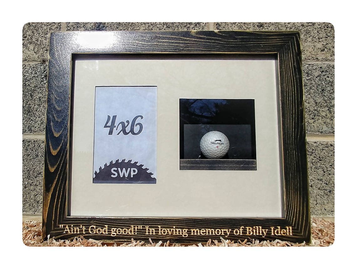 Custom Box Frame, Engraved Box Frame, Custom Golf Frames, Wood Shadow ...