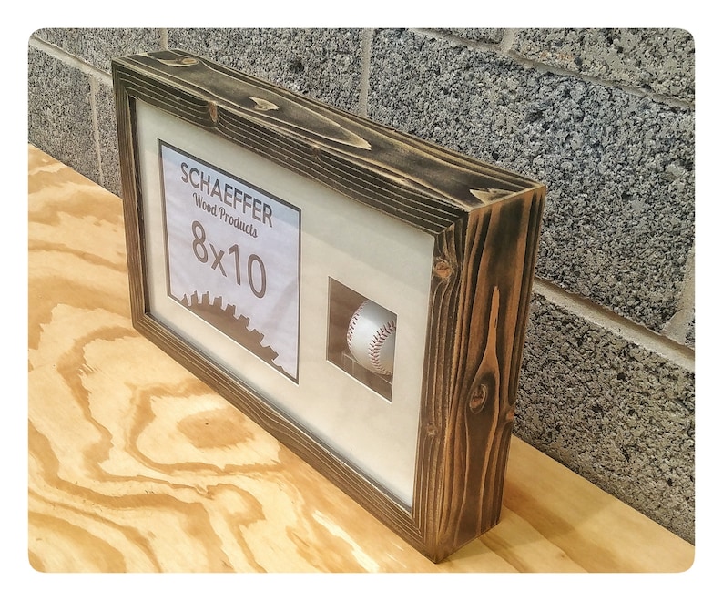 Baseball Frame Rustic Sports Frames Baseball Box Frame - Etsy