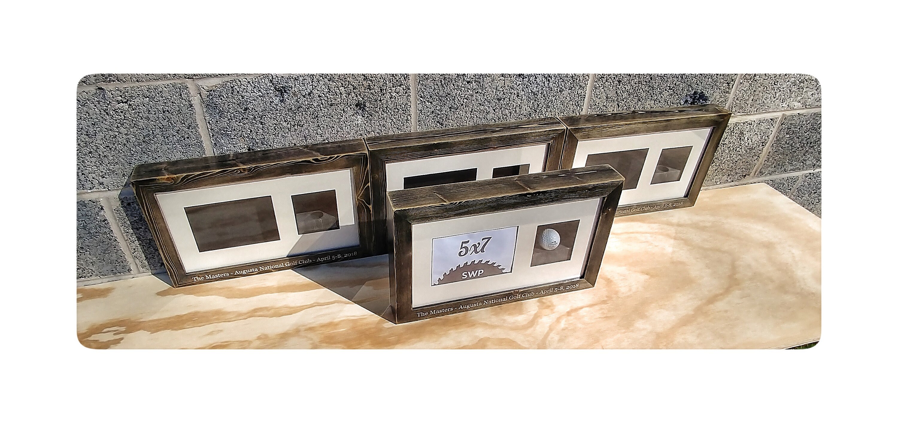 Custom Box Frame Engraved Box Frame Custom Golf Frames Wood | Etsy