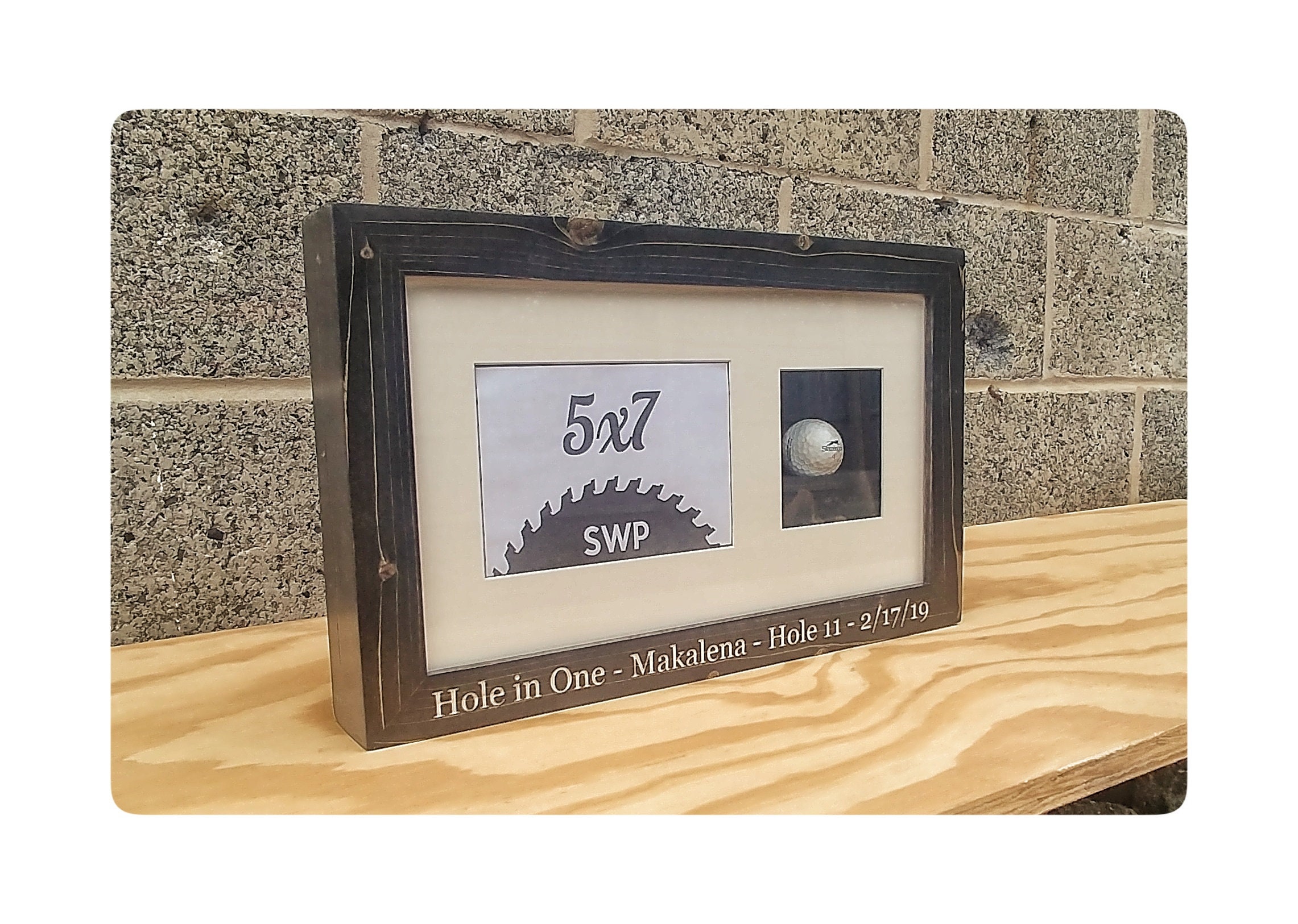 Custom Box Frame Engraved Box Frame Custom Golf Frames Wood - Etsy