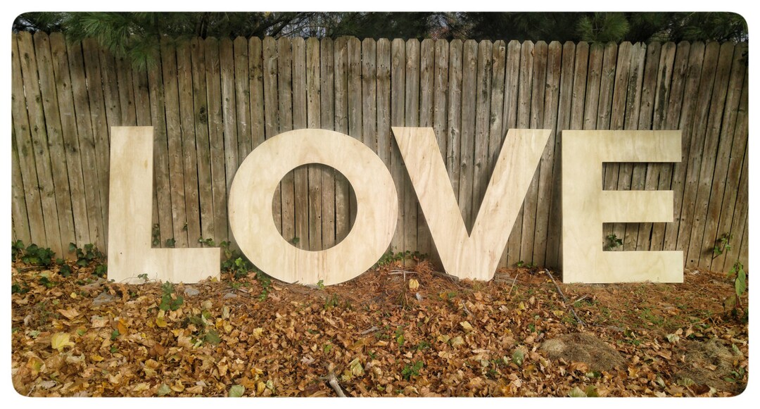 Wood Love Letters, Large Wood Letters, Unfinished Letters, Love Sign ...