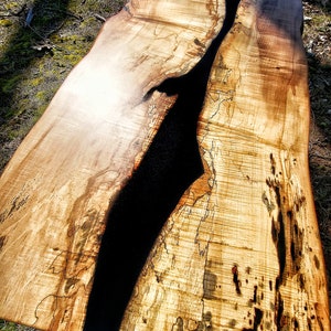 Epoxy River Table, Spalted Maple Table, Live Edge Table, Epoxy Coffee ...