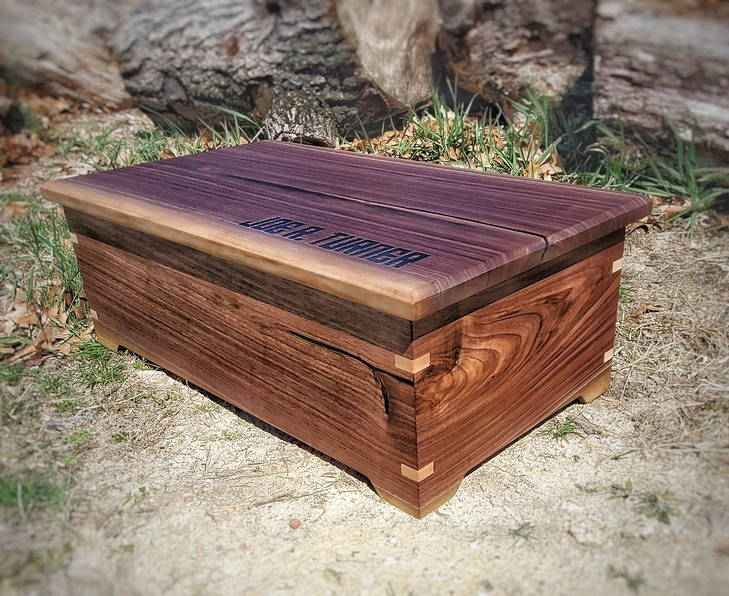 Kingdom Death Box, Large Wood Box, Decorative Wood Box, Walnut Box ...