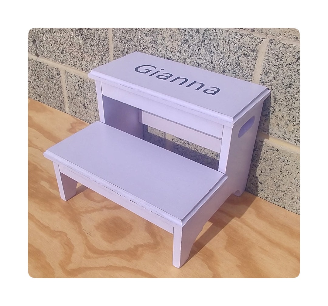 Custom Step Stool, Kids Step Stool, Engraved Step Stool, Small Wood ...