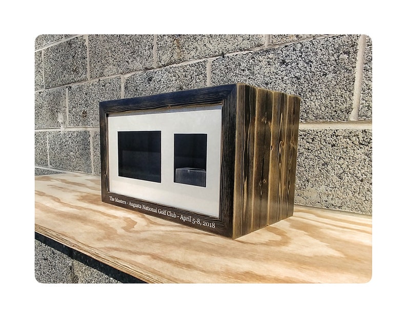 Custom Box Frame Engraved Box Frame Custom Golf Frames Wood | Etsy