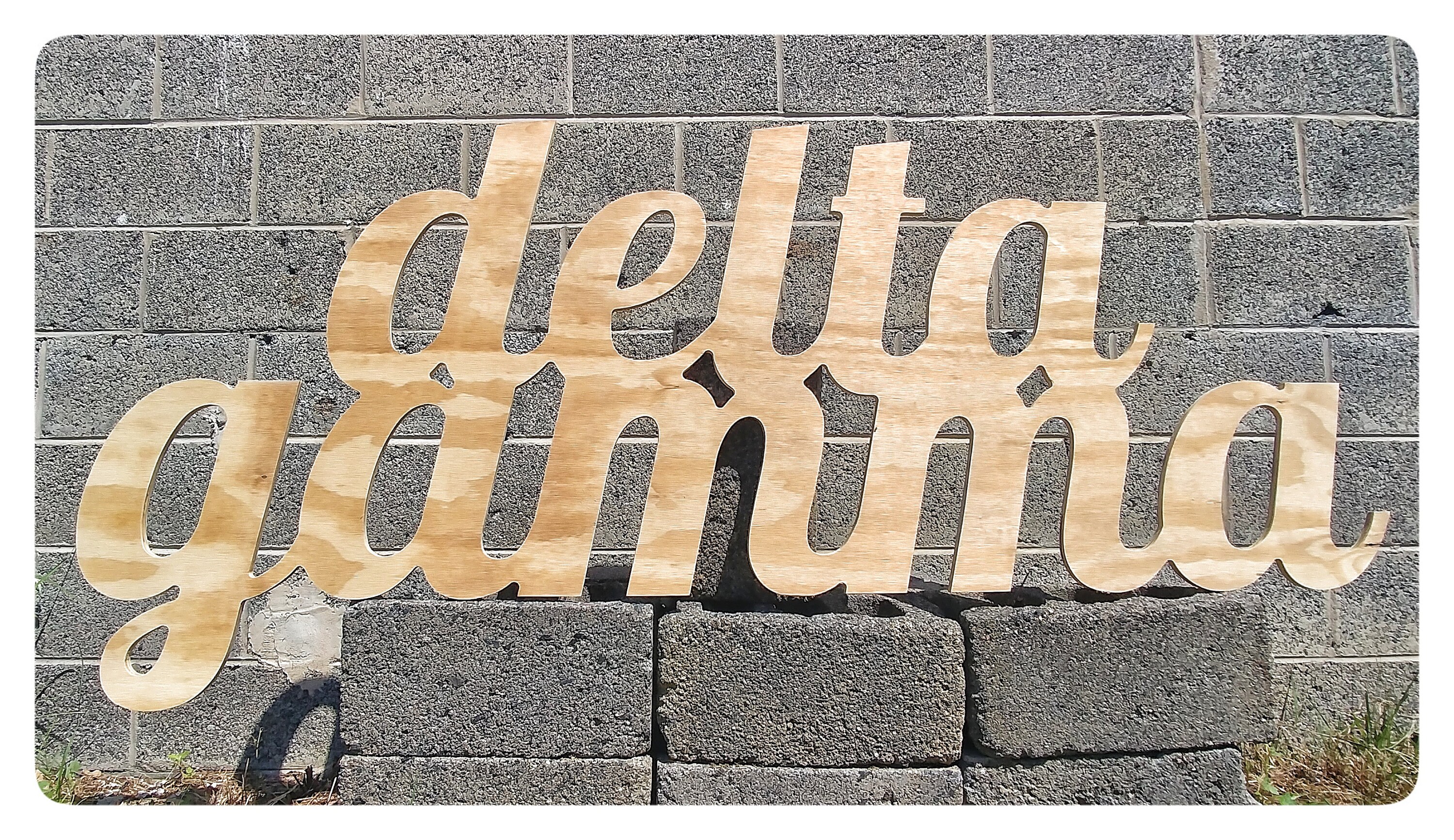 Custom Plywood Signs, Wood Cutout Signs, Wood Love Letters, Greek Wood ...