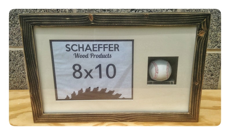 Baseball Frame Rustic Sports Frames Baseball Box Frame - Etsy
