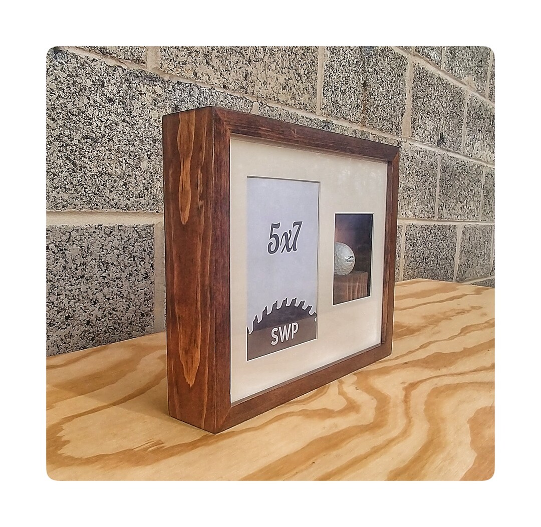 Custom Box Frame, 5x7 Box Frame, Custom Golf Frames, Wood Shadow Box ...