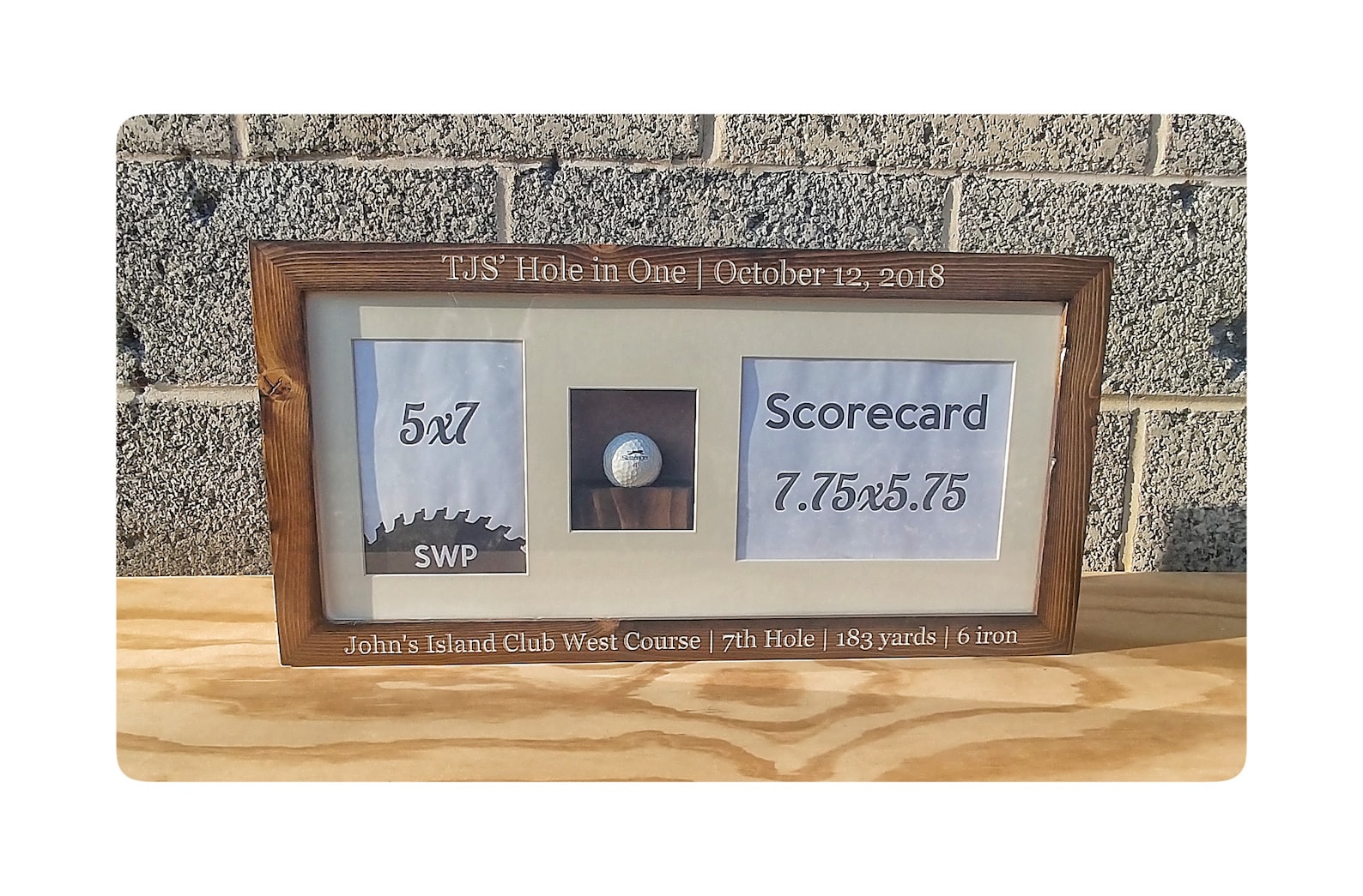 Custom Box Frame Engraved Box Frame Custom Golf Frames Wood - Etsy