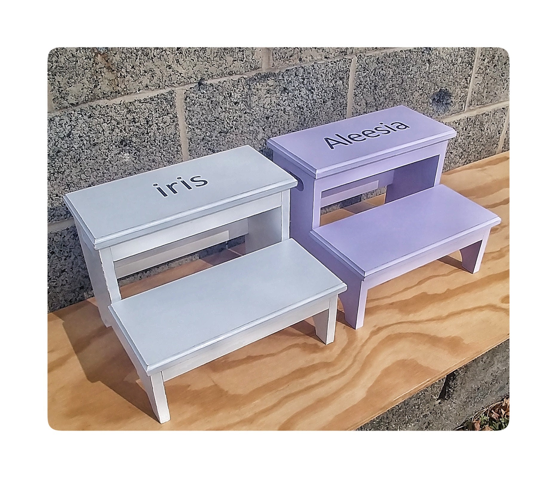 Custom Step Stool, Kids Step Stool, Engraved Step Stool, Small Wood ...