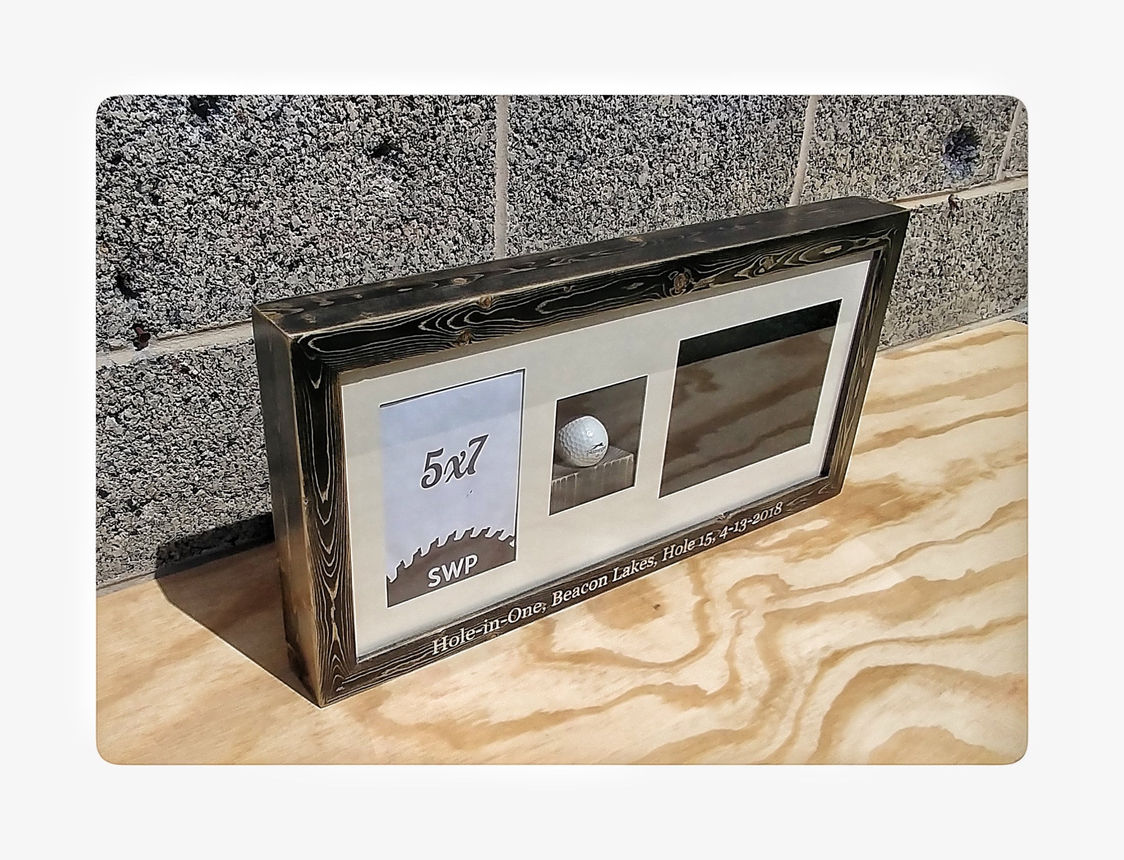 Custom Box Frame Engraved Box Frame Custom Golf Frames Wood | Etsy