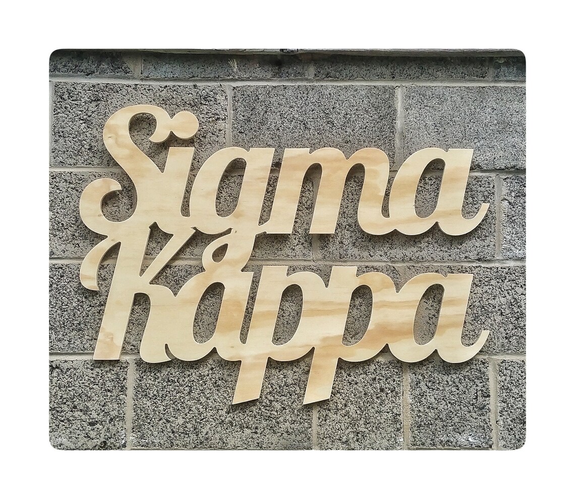 Custom Plywood Signs, Wood Cutout Signs, Wood Love Letters, Greek Wood ...