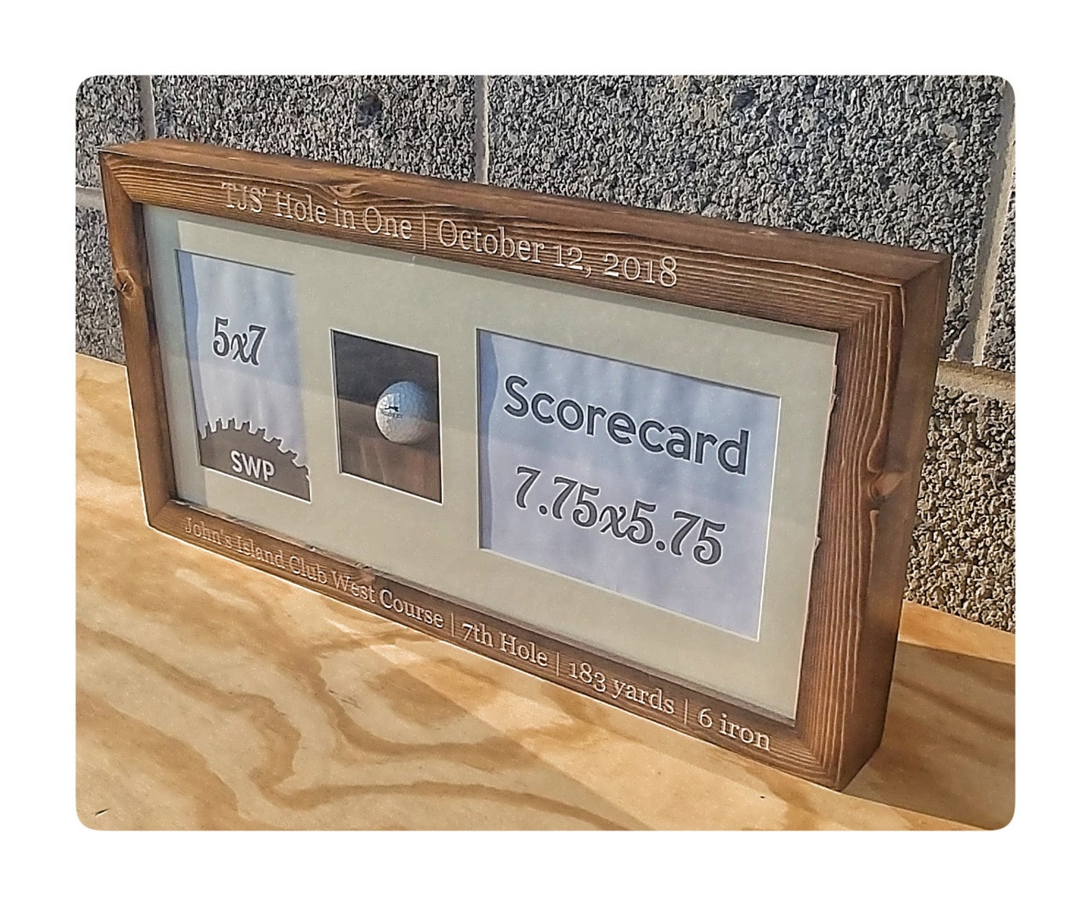 Custom Box Frame Engraved Box Frame Custom Golf Frames Wood - Etsy